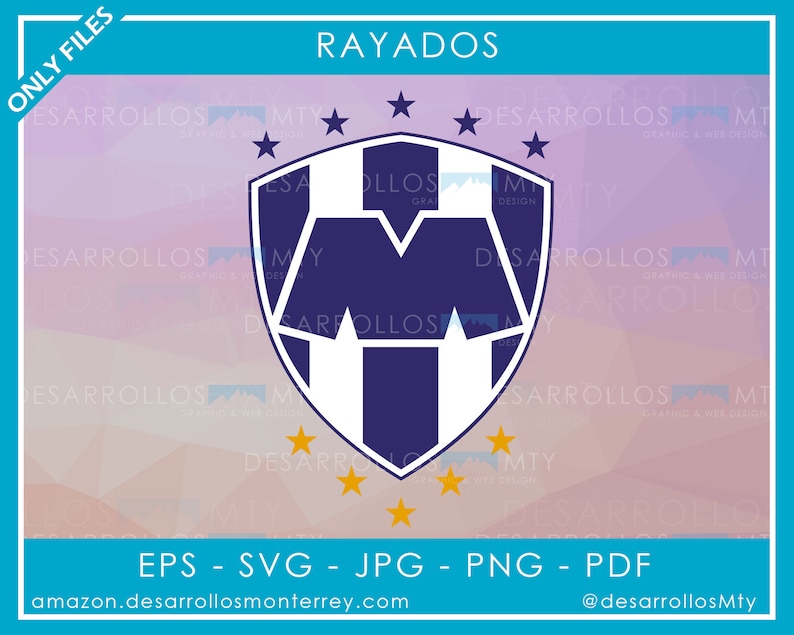 Helmet Rayados De Monterrey, En La Vida Y En La Cancha SVG, EPS, PDF ...