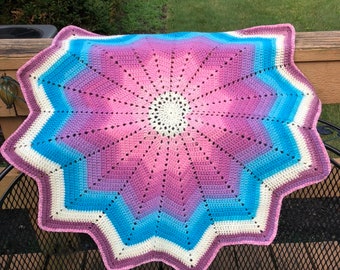 12 Point Star Afghan - Etsy