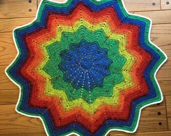12 Point Star Afghan - Etsy