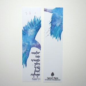 Watercolored Bible Verse Bookmark - Christian Gift - Scripture Bookmark ...