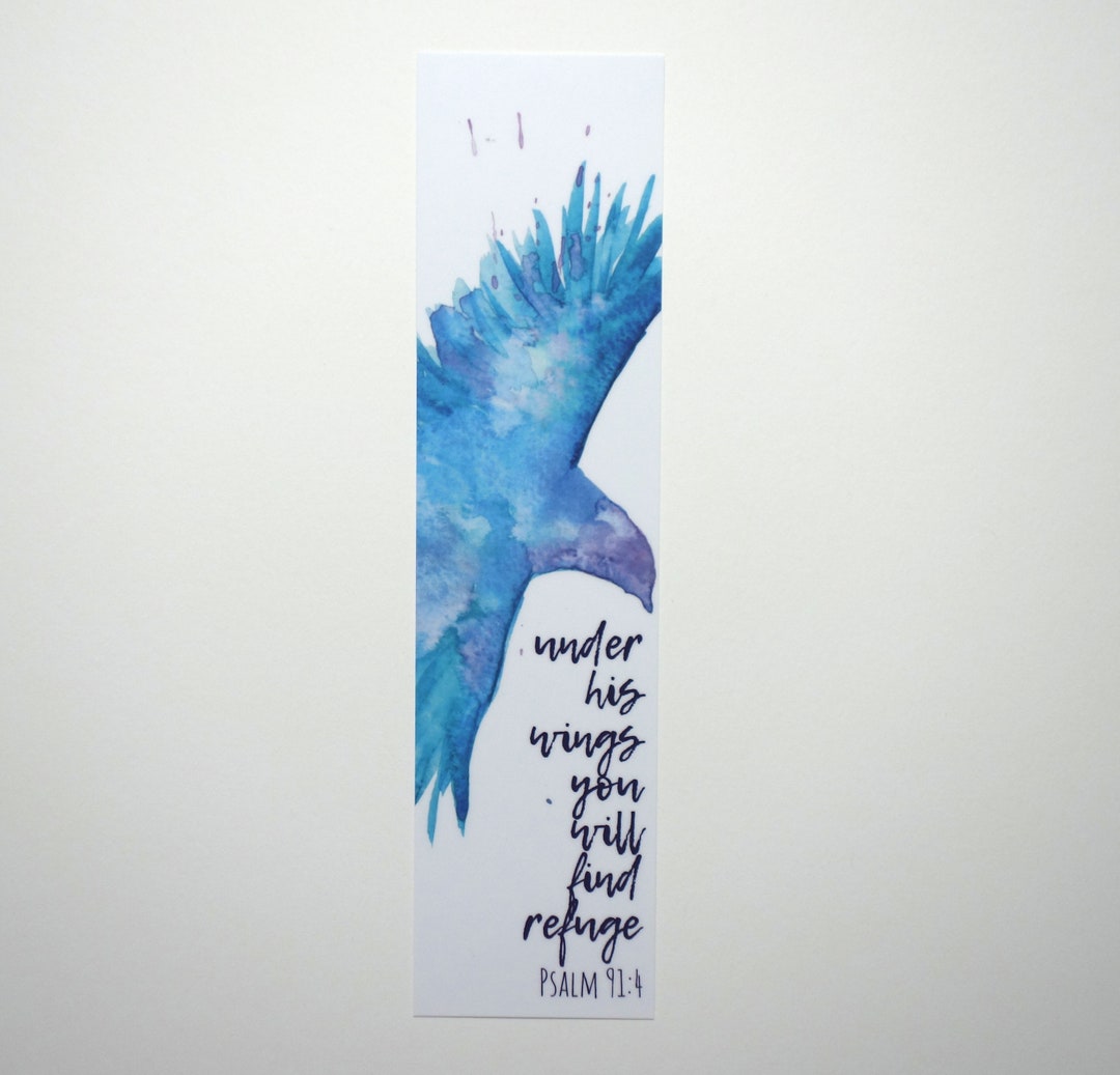 Watercolored Bible Verse Bookmark - Christian Gift - Scripture Bookmark ...