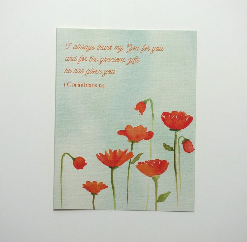 Bible Verse Birthday Congratulations or Graduation Card 1 | Etsy