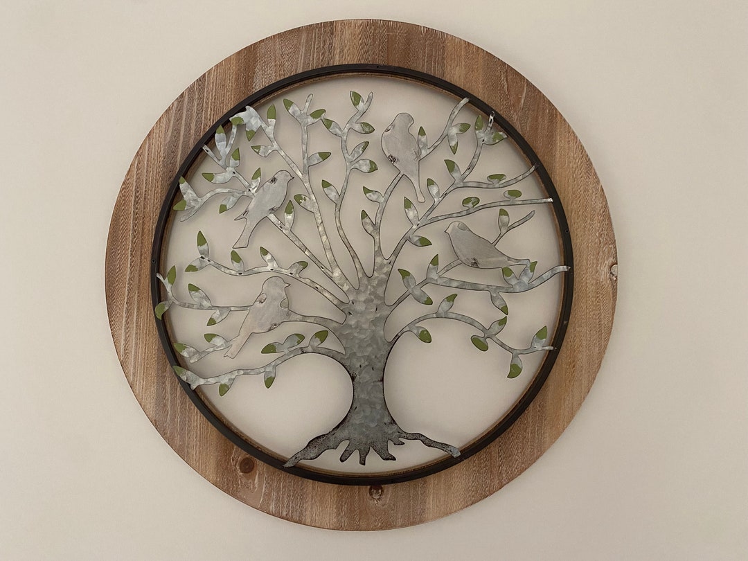 Tree of Life Round Wall Art Decor, Wall Hangings, Gift Idea, Bohemian ...