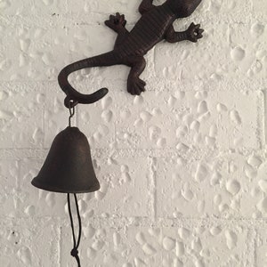 Cast Iron Lizard Doorbell - Vintage Style Wall Mounted Bell - Etsy