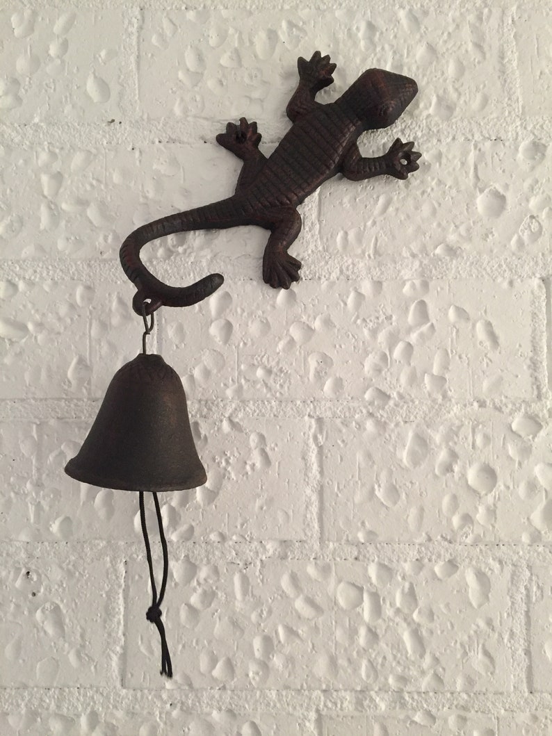 Cast Iron Lizard Doorbell - Vintage Style Wall Mounted Bell - Etsy