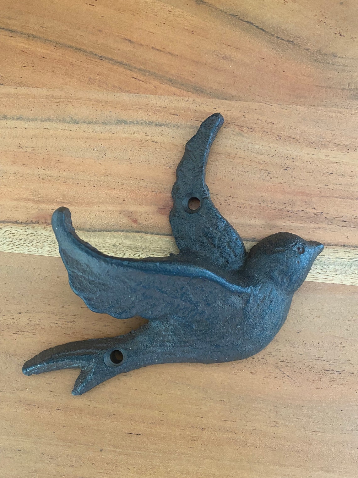 Bird Hookset of 3 Rustic Hook Flying Bird Wall Hook - Etsy