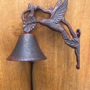 Hummingbird Metal Sign FRCOLOR Wall Hanging Doorbell Decorative Birds ...