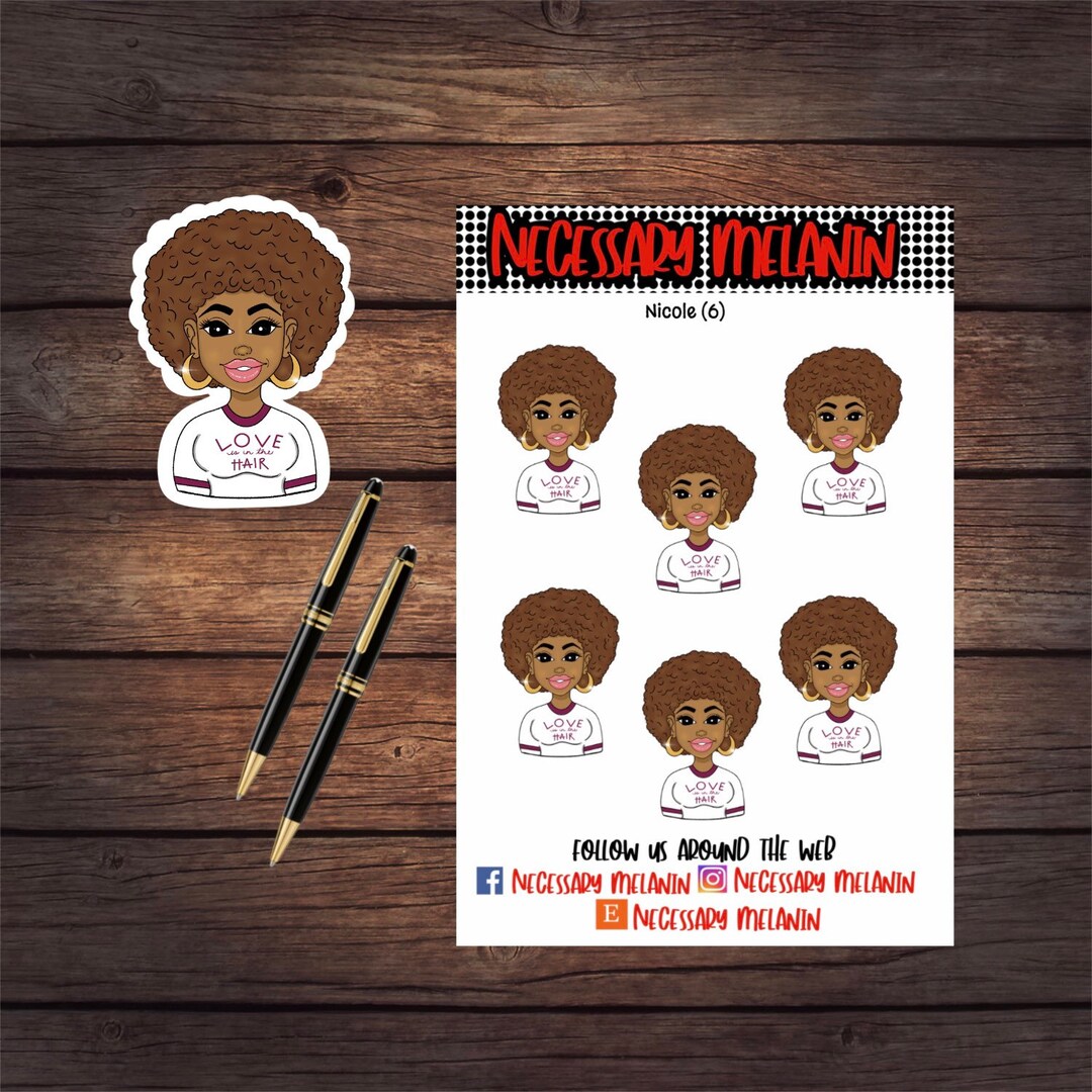 Nicole Sticker Sheet - Etsy