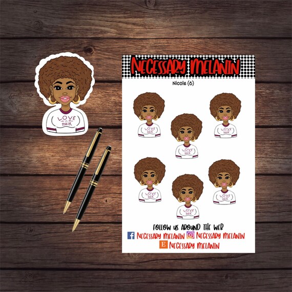 Nicole Sticker Sheet | Etsy