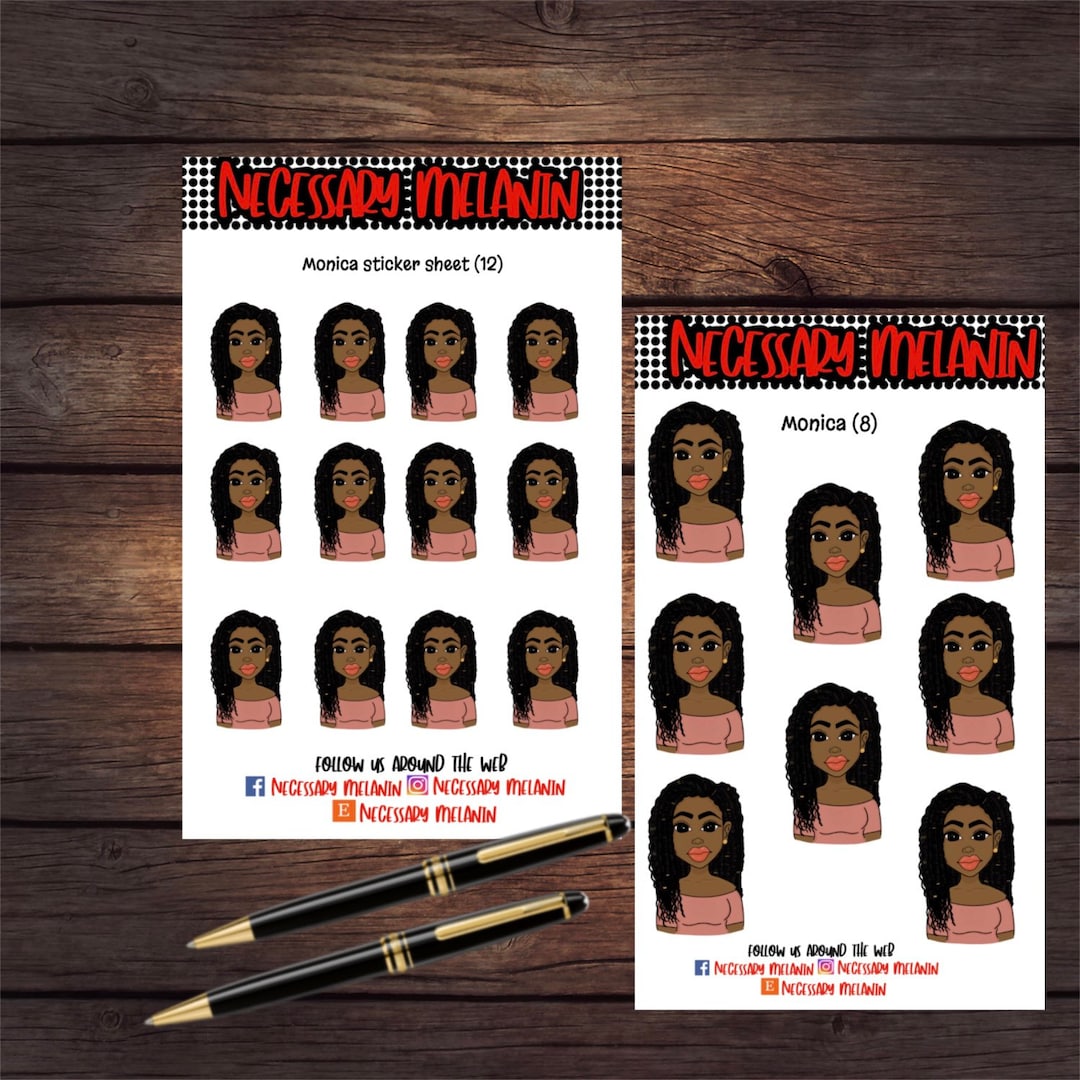 Monica Sticker Sheet - Etsy