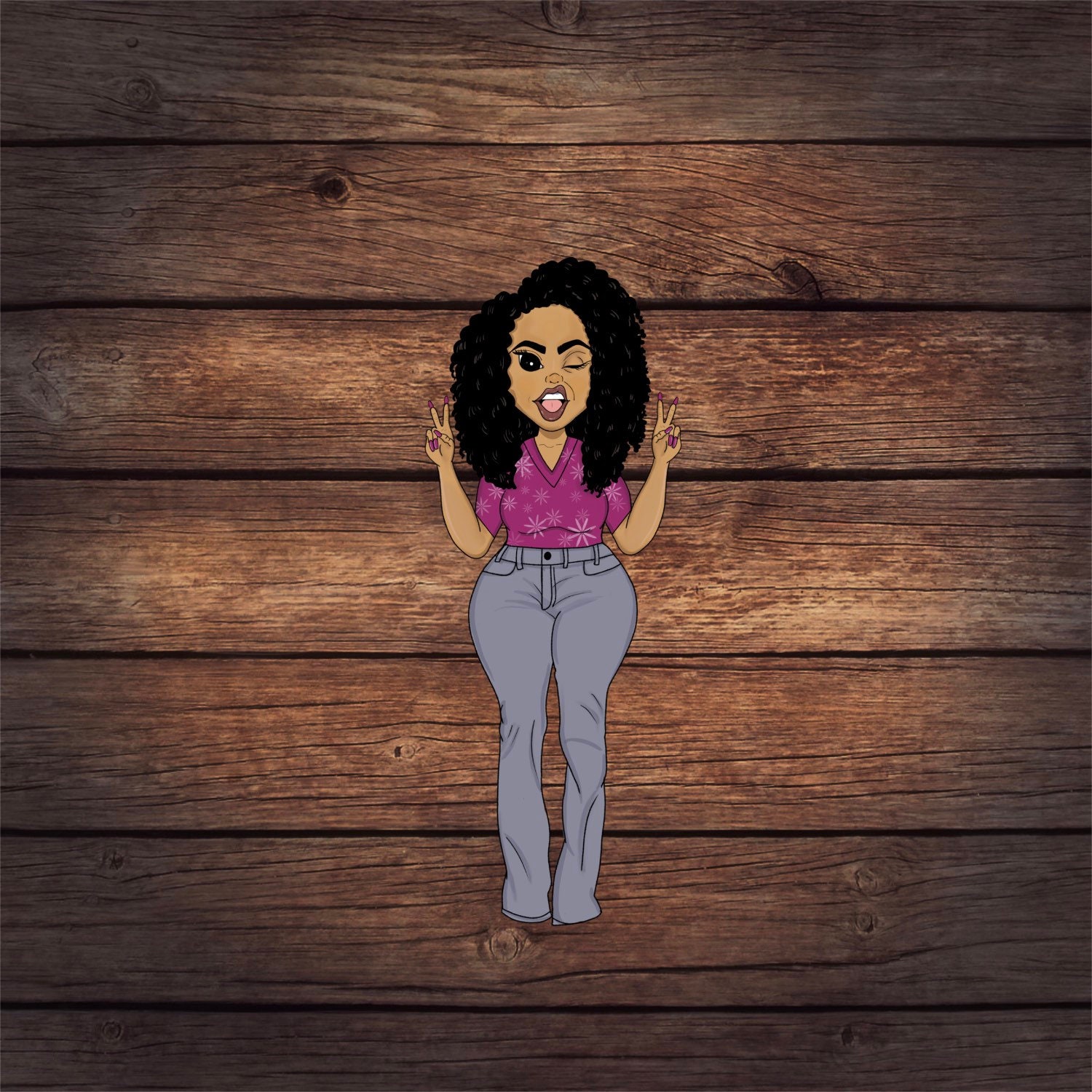 Jessica Full Body Sticker - Etsy