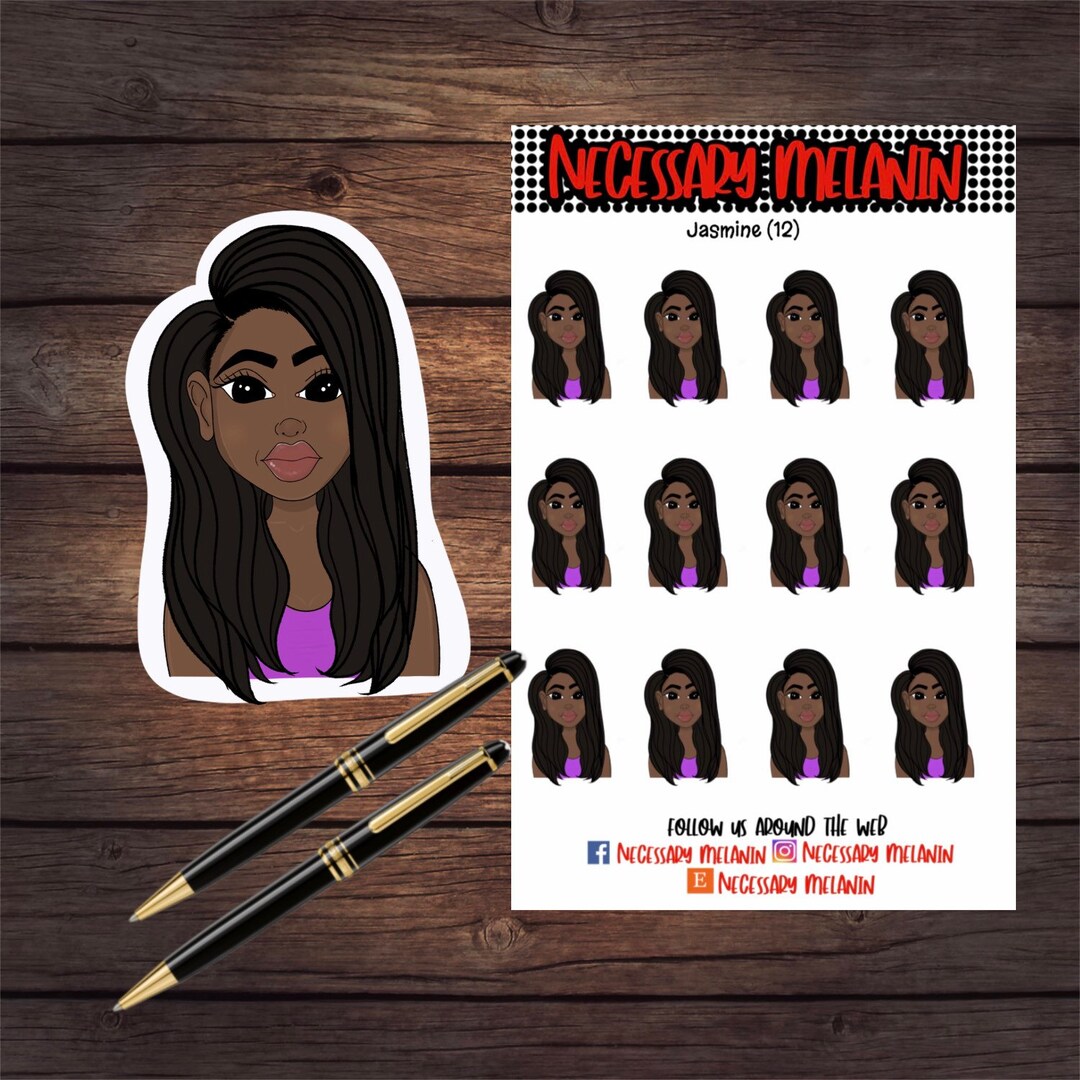 Jasmine Sticker Sheet - Etsy