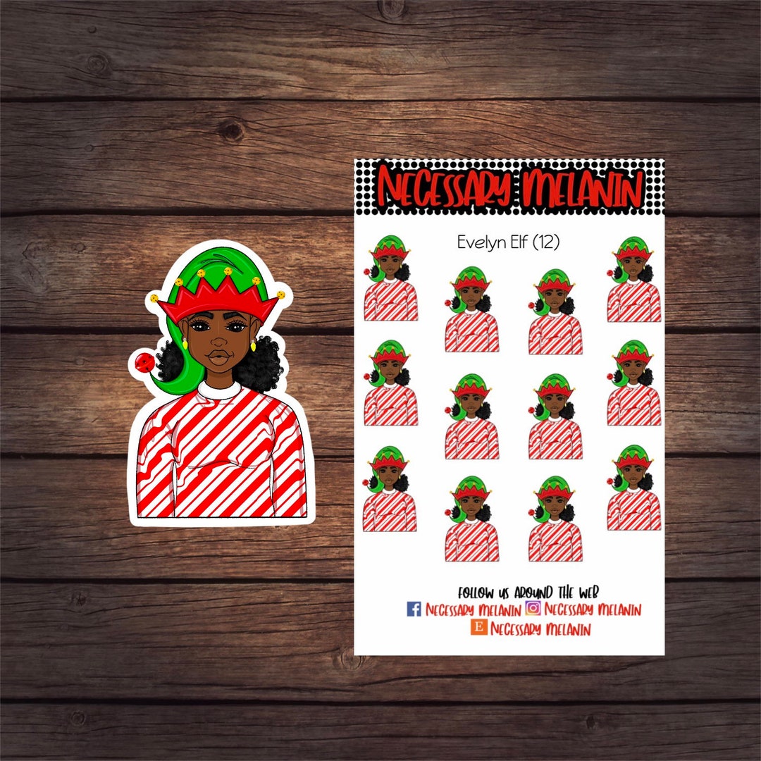 Evelyn Elf Sticker Sheet - Etsy