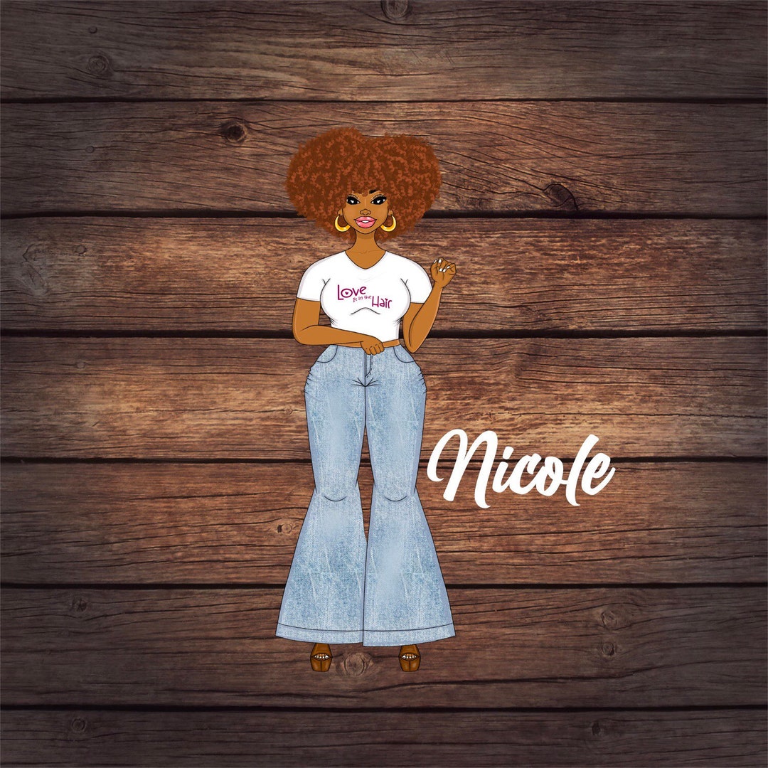 Nicole Full Body Sticker - Etsy