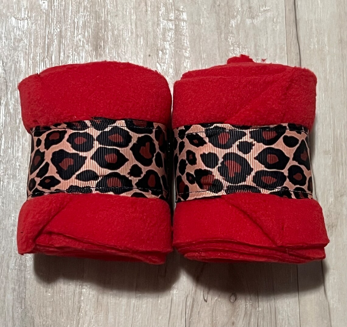 Cheetah Polo Wraps, Horse Polo Wraps, Horse Gift for Women, Set of 2 or ...