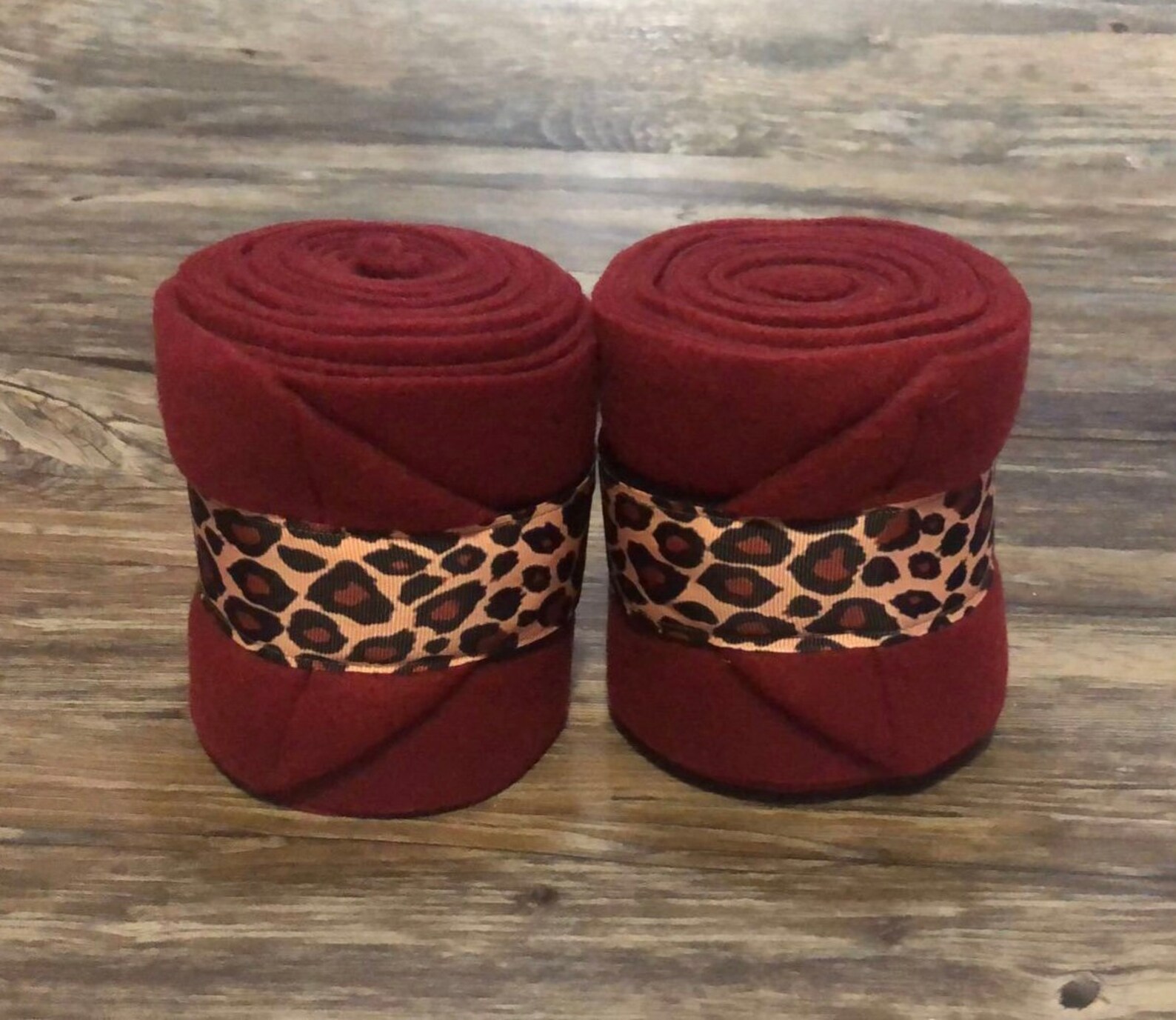 Cheetah Polo Wraps, Horse Polo Wraps, Horse Gift for Women, Set of 2 or ...