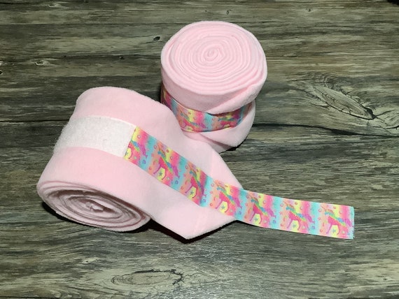 Unicorn Polo Wraps Horse Polo Wraps Set of 2 or 4 Pink Polo - Etsy