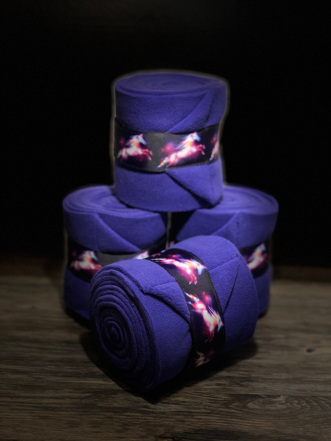 Unicorn Polo Wraps Horse Polo Wraps Set of 2 or 4 Purple - Etsy