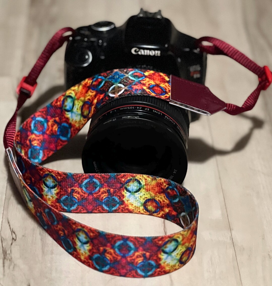 Red Camera Strap, Gift for Photographer, Camera Accessories, Blue Red ...