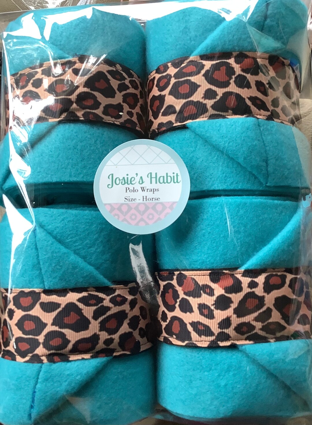 Cheetah Polo Wraps, Horse Polo Wraps, Horse Gift for Women, Set of 2 or ...