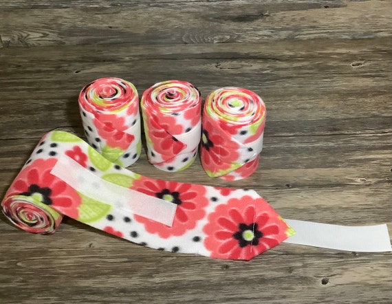 Equine Polo Wraps Horse Polo Wraps Pink Polo Wraps Set of 2 | Etsy