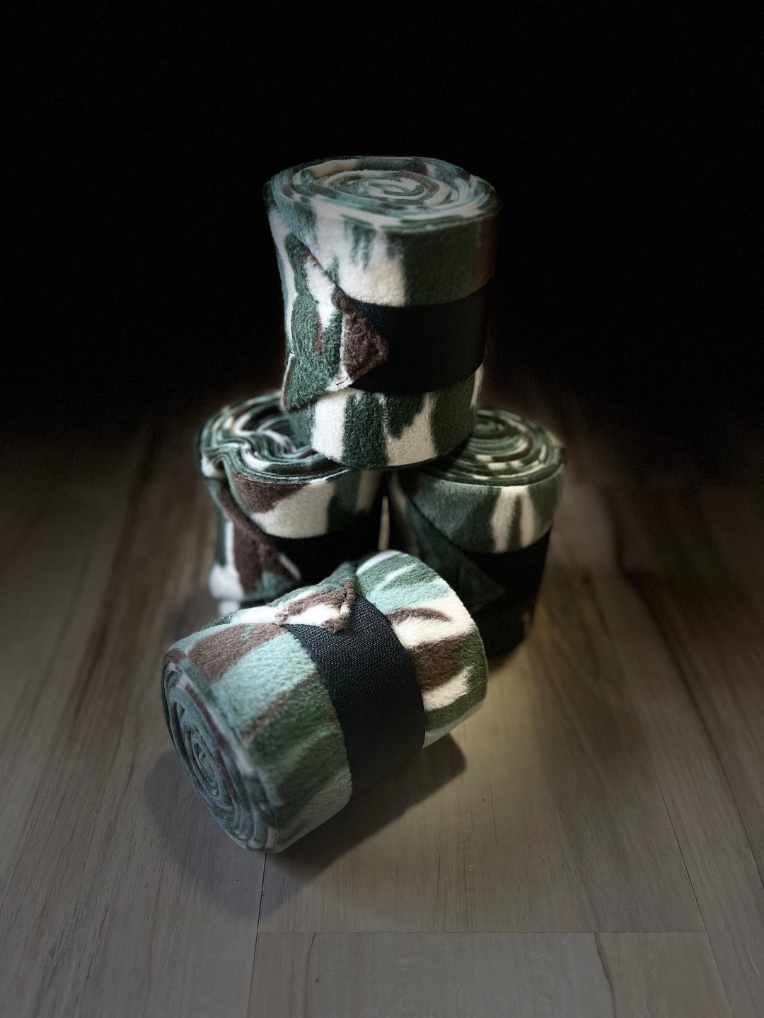 Green Polo Wraps, Horse Polo Wraps, Set of 2 or 4, Camo Polo Wraps ...