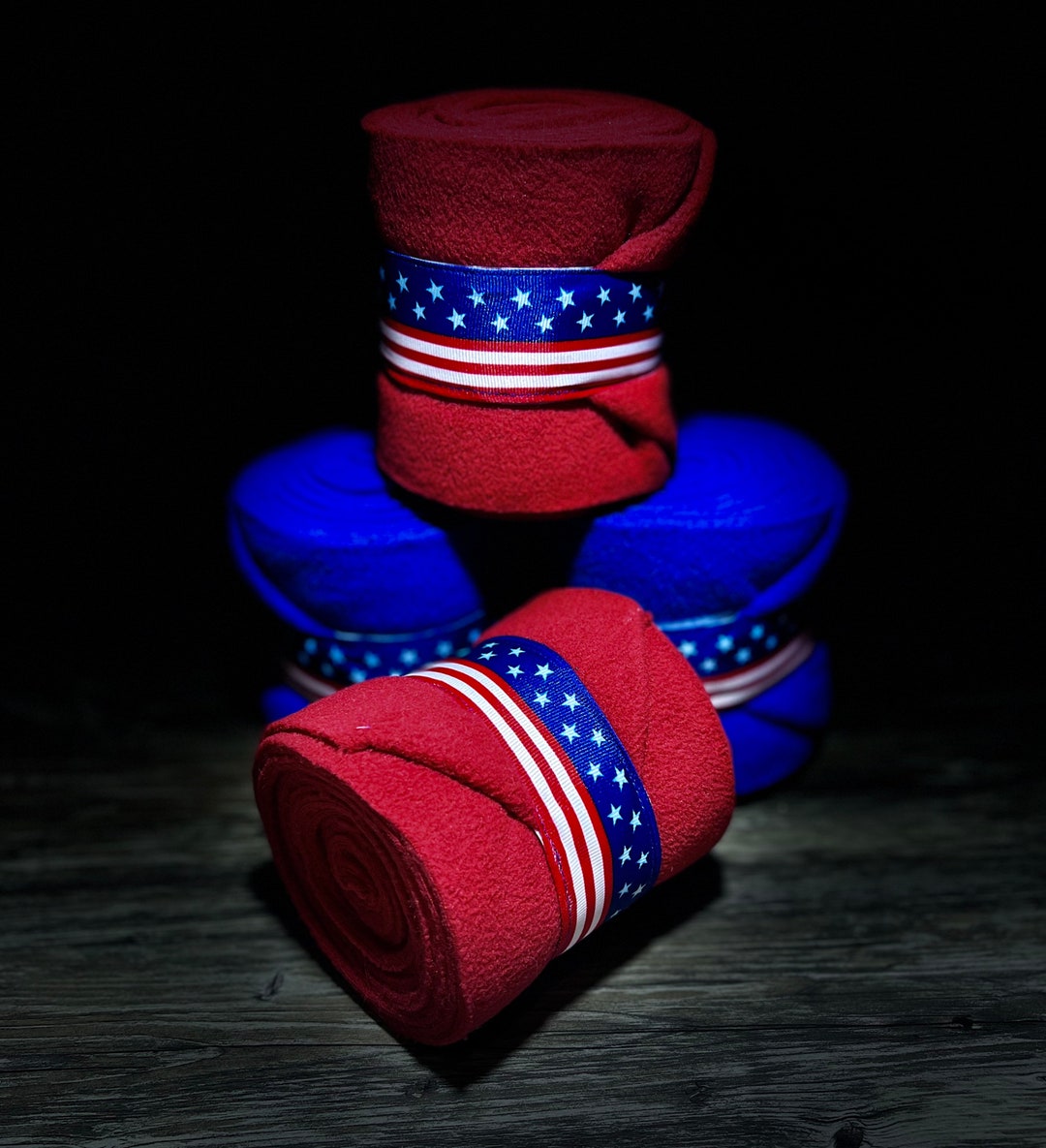 Flag Polo Wraps, Horse Polo Wraps, Pony Polo Wraps, Set of 2 or 4, Blue ...