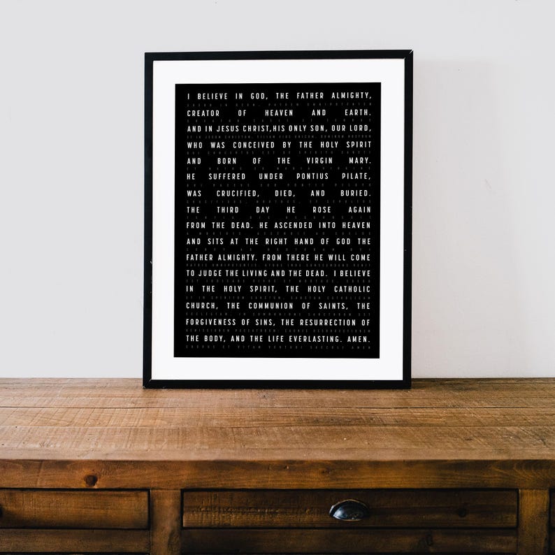 Apostles Creed Digital Download - Etsy