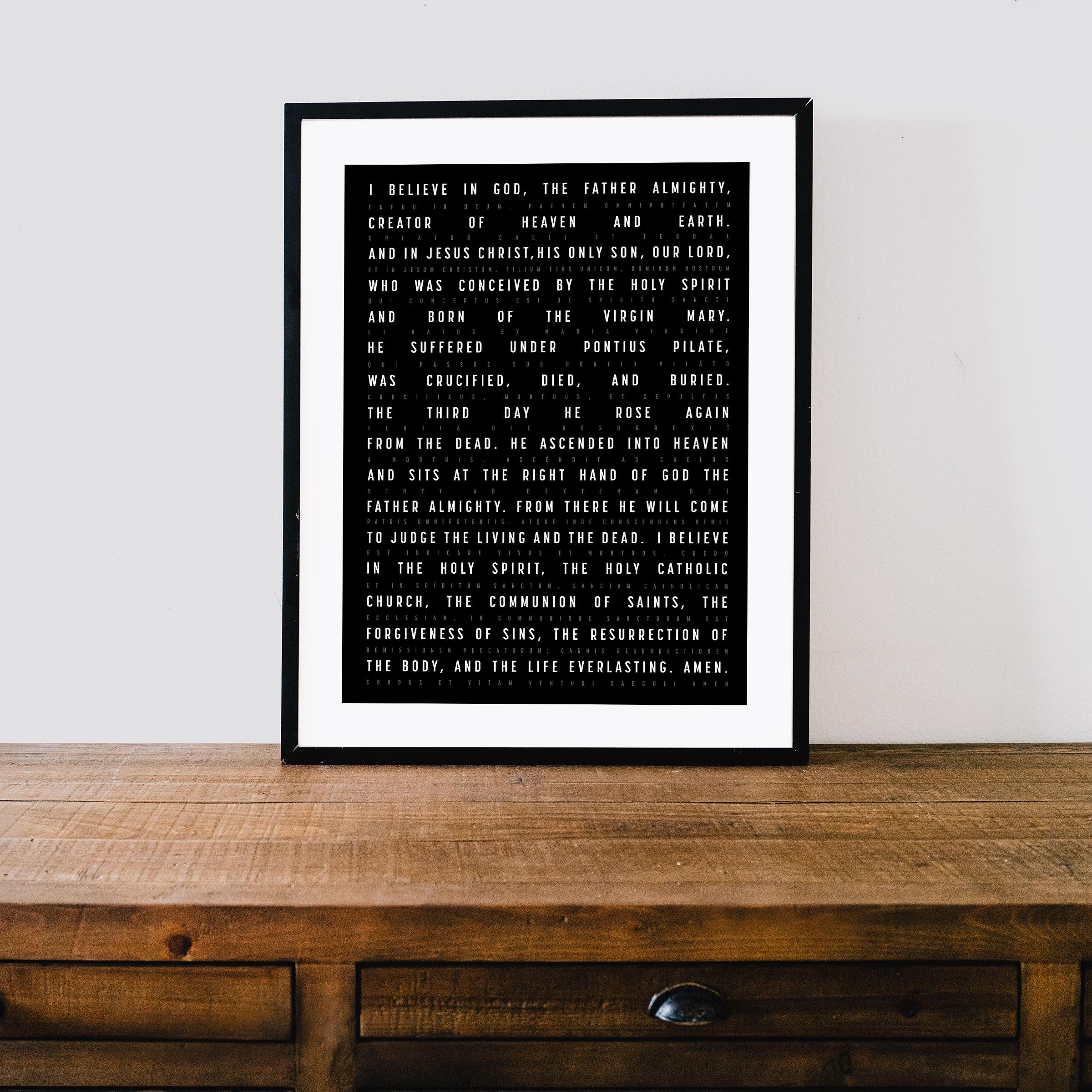 Apostles Creed Physical Poster - Etsy UK