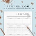 Printable Rewards Tracker. A4 A5 Letter and Half Letter Size - Etsy