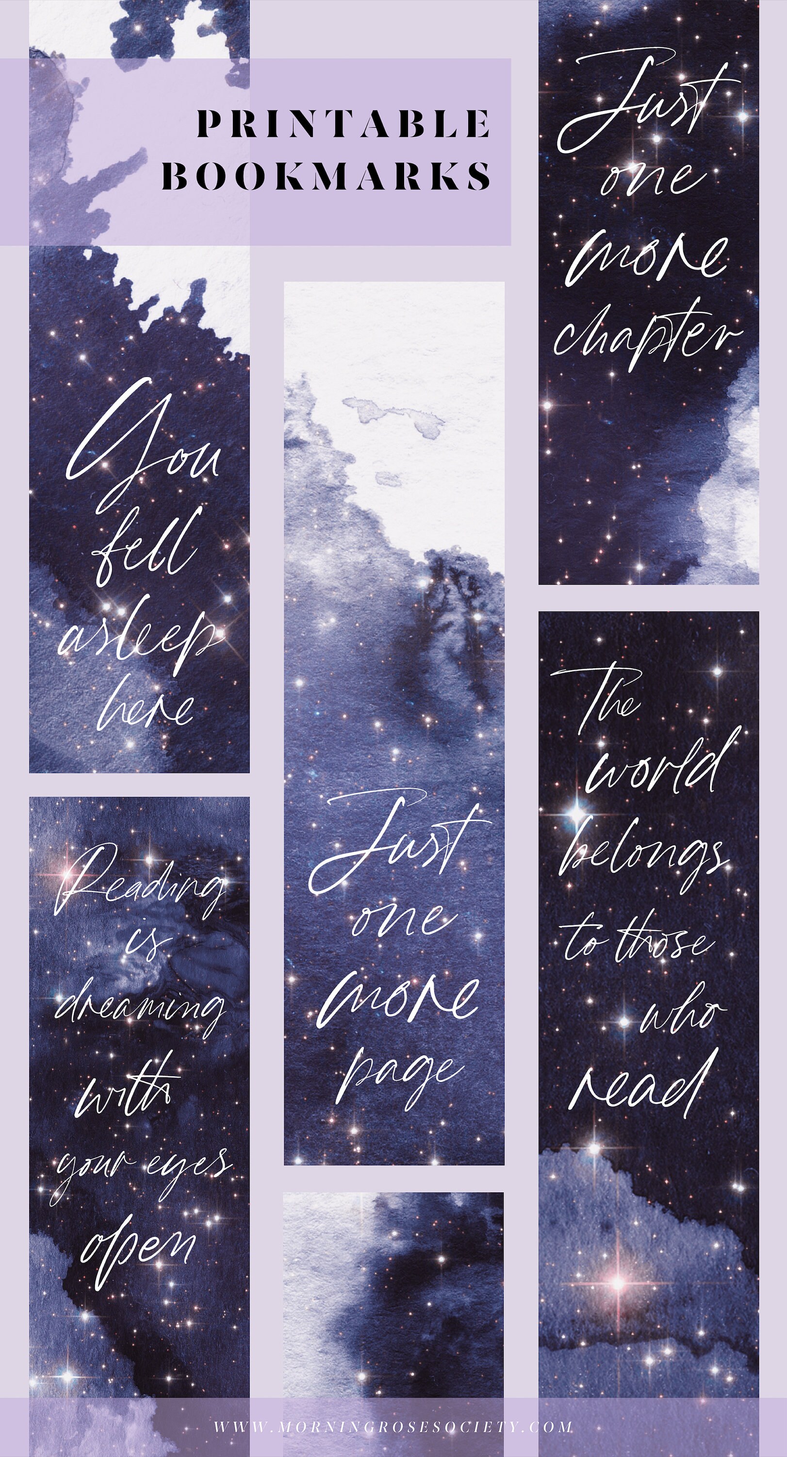 Printable Watercolor Bookmarks With Quotes. Book Lovers Gift. - Etsy