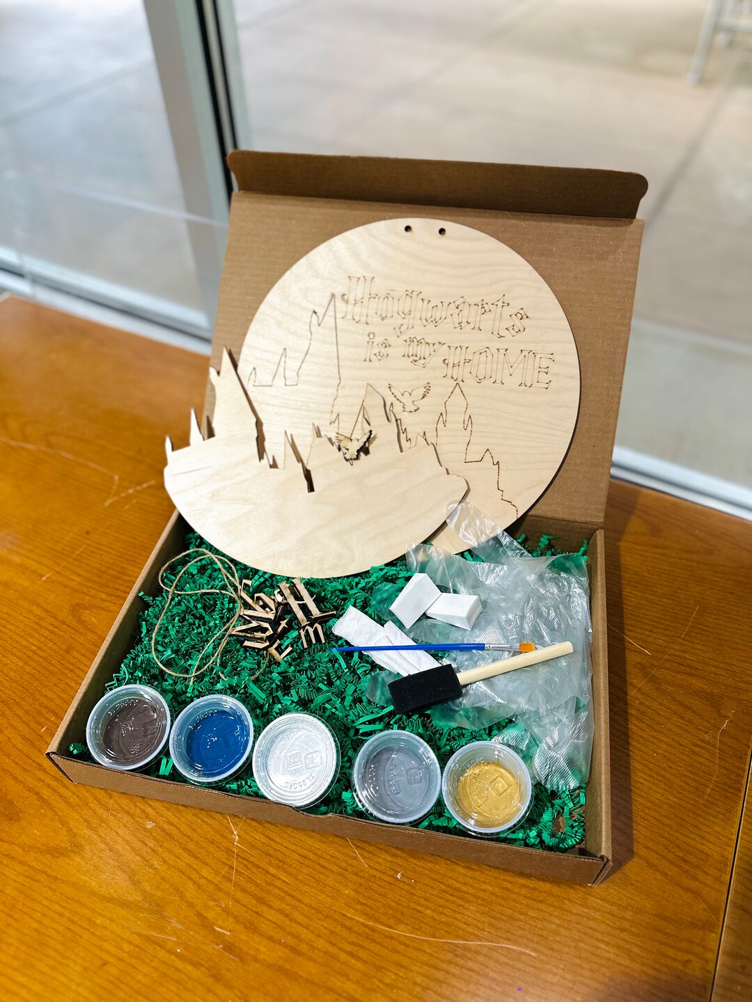 DIY Castle Outline Sign Kit Paint Your Own, Diy Wall Hanger, Unfinished ...