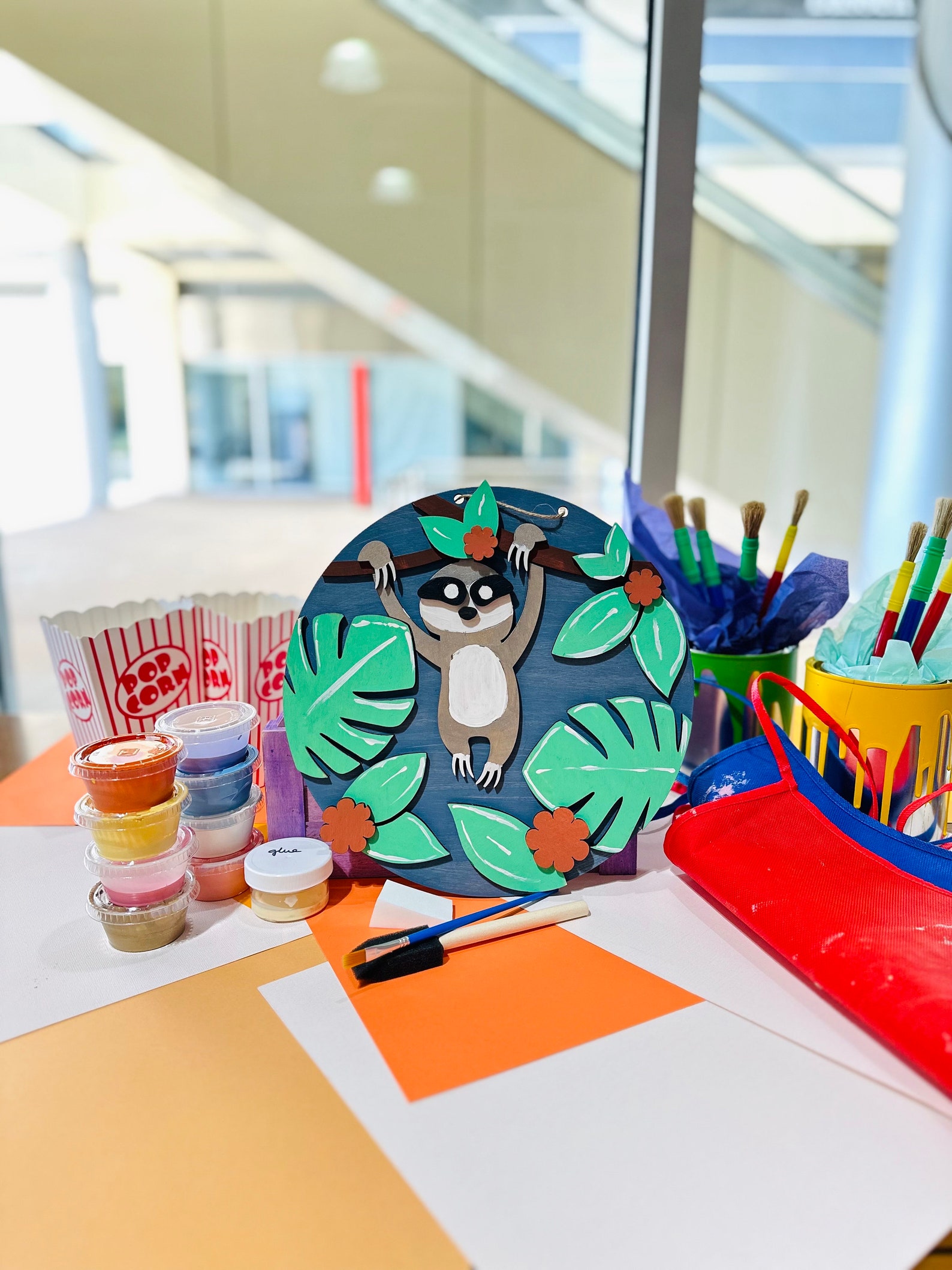 Sloth Art Paint Kit, DIY Kids Craft, Wood, Summer, Paint, Craft, Kid's ...