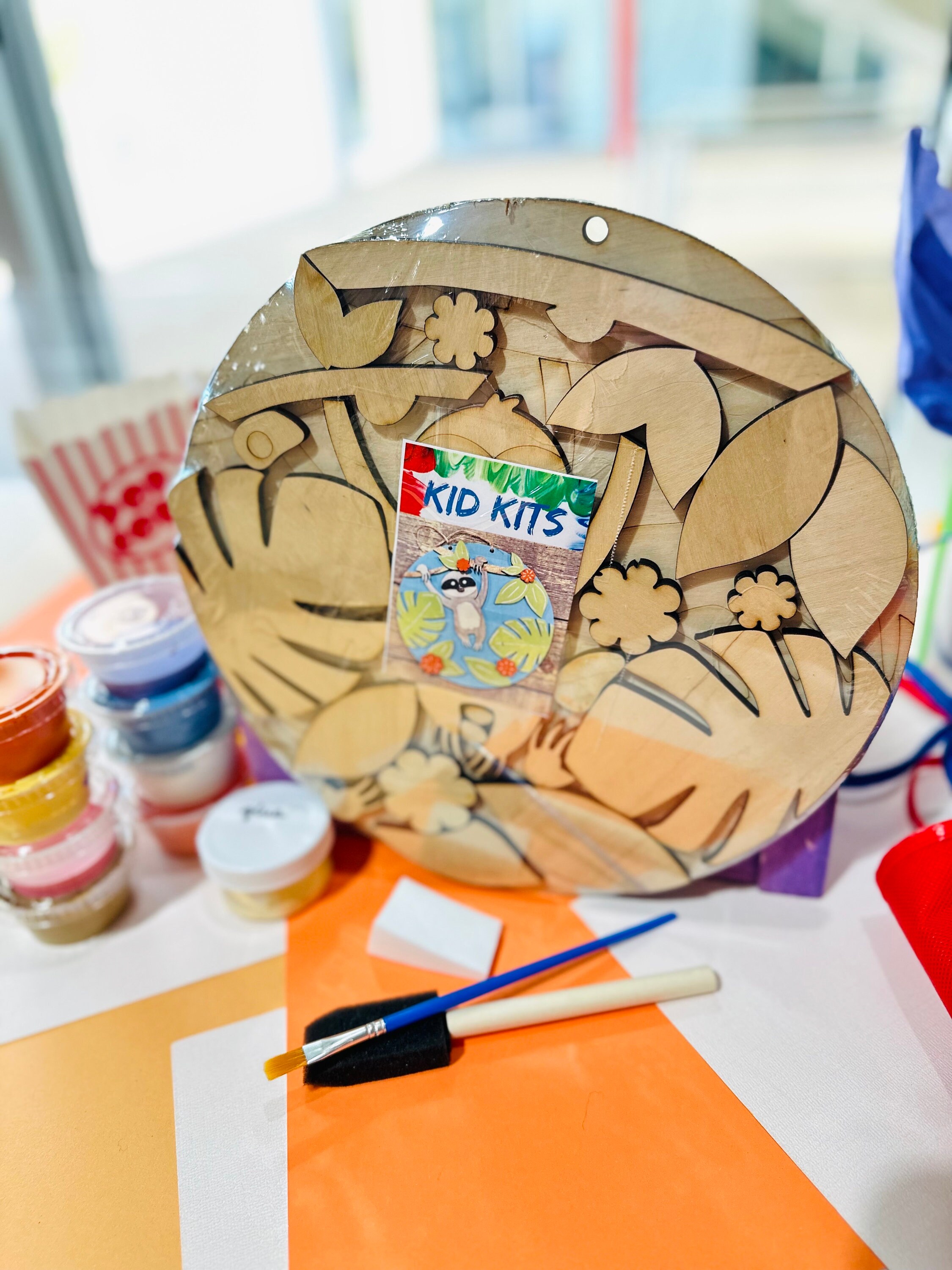 Sloth Art Paint Kit, DIY Kids Craft, Wood, Summer, Paint, Craft, Kid's ...