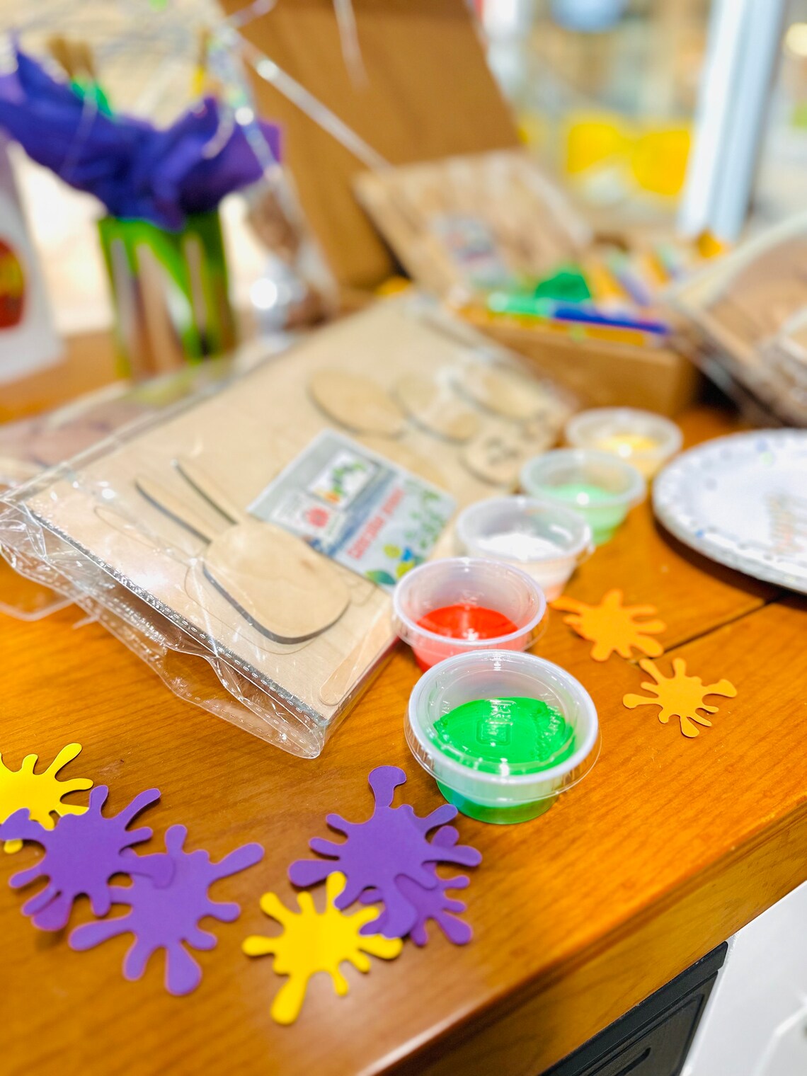 DIY Caterpillar Kids Craft, Paint Your Own Wood Piece, Kids Craft ...