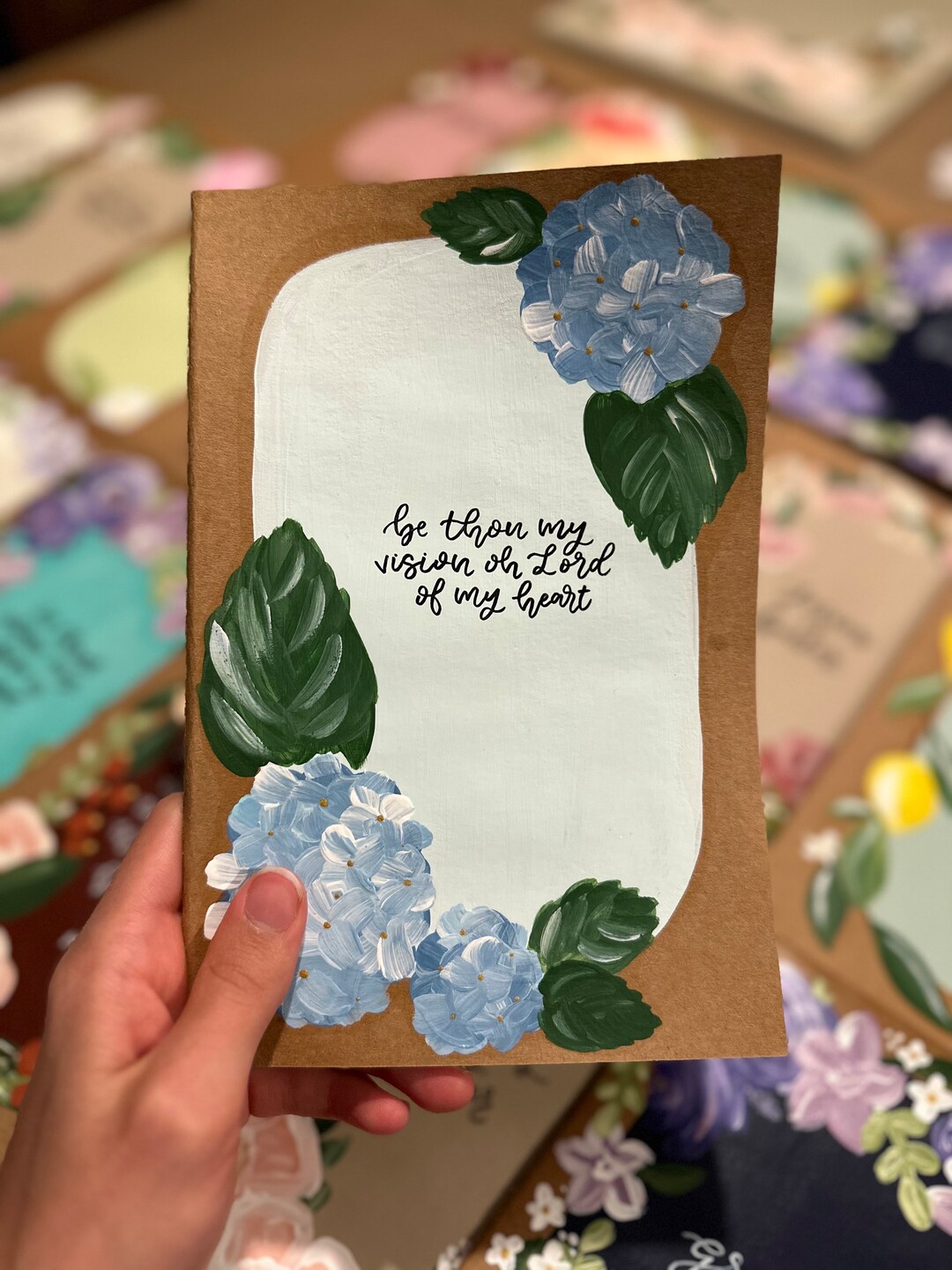 Joyce Theme - Hand Painted and Hand-lettered Floral Semi-custom Journal ...