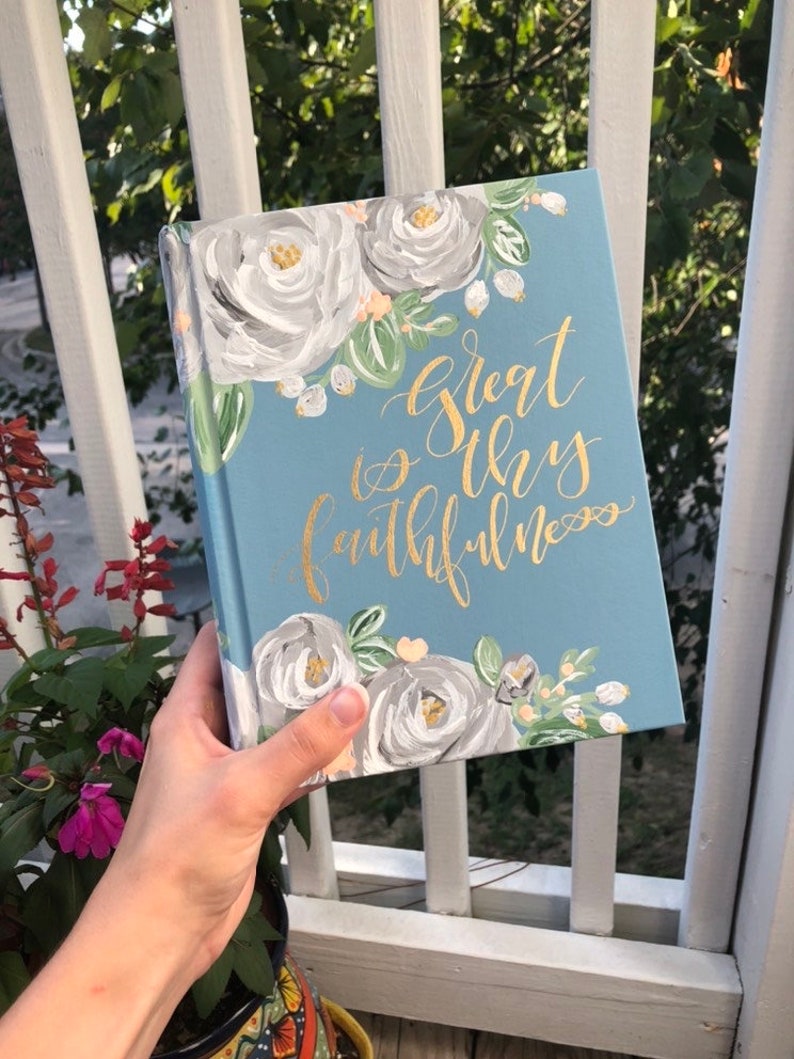 Fully Custom Hand Painted ESV Journaling Bible - Etsy