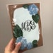 Joyce Theme Hand Painted and Hand-lettered Floral Semi-custom Journal ...