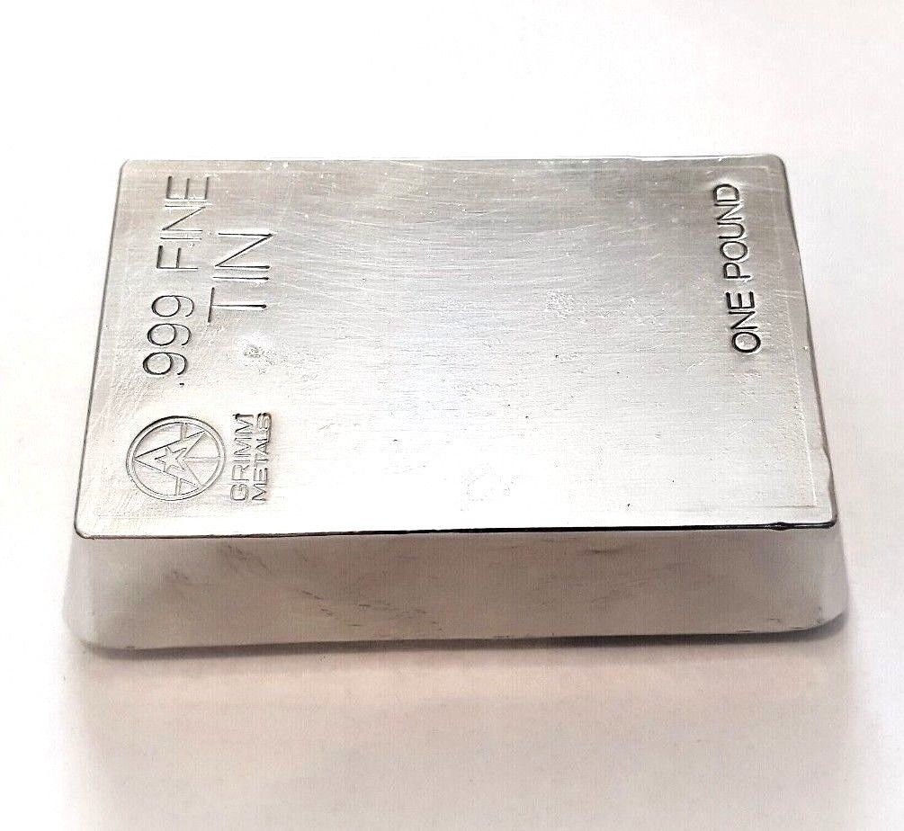 1 Pound .999 Fine Tin Bullion Stacker Bar Hand Poured Hand - Etsy
