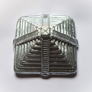 Pyramid - 10 Troy Ounce .999 Fine Zinc Art Bar - With Certificate of ...