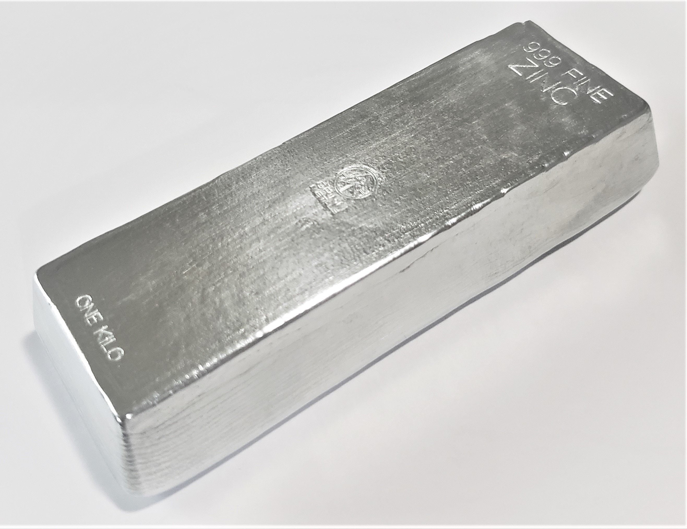 1 Kilo .999 Fine Zinc Bullion Stacker Bar Hand Poured Hand - Etsy