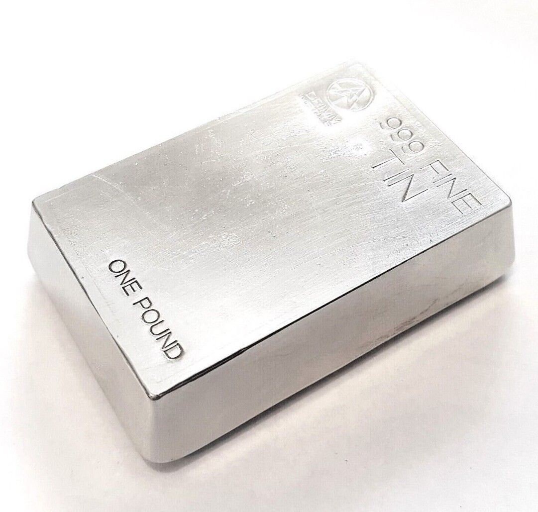 1 Pound .999 Fine Tin Bullion Stacker Bar Hand Poured Hand - Etsy