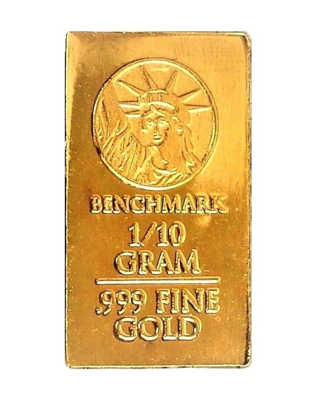 1/10 Gram .9999 Fine 24k Gold Bullion Bar - Etsy