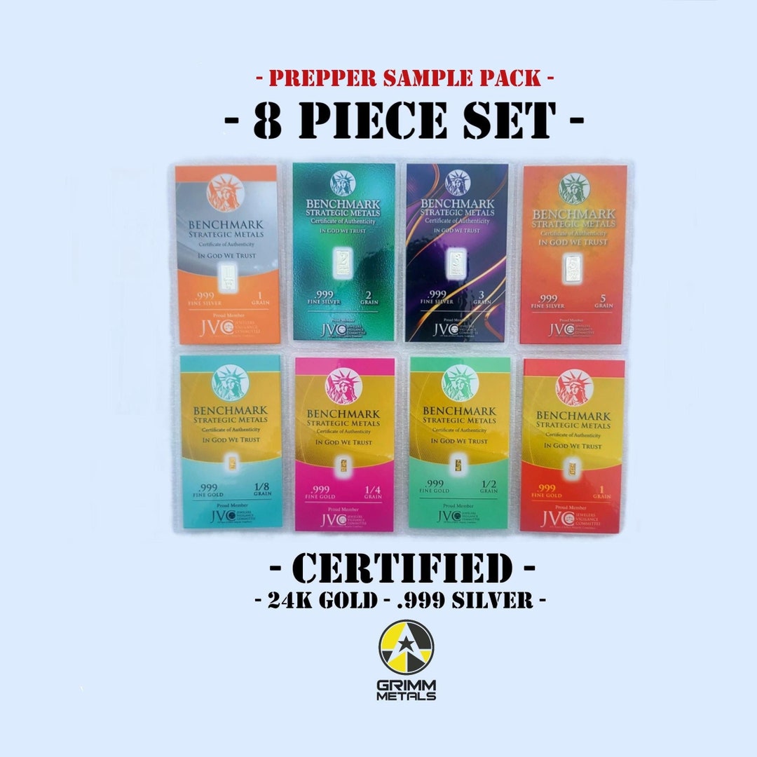 Prepper Sample Pack - 24K Gold - .999 Silver - Plus .999 Platinum - Etsy