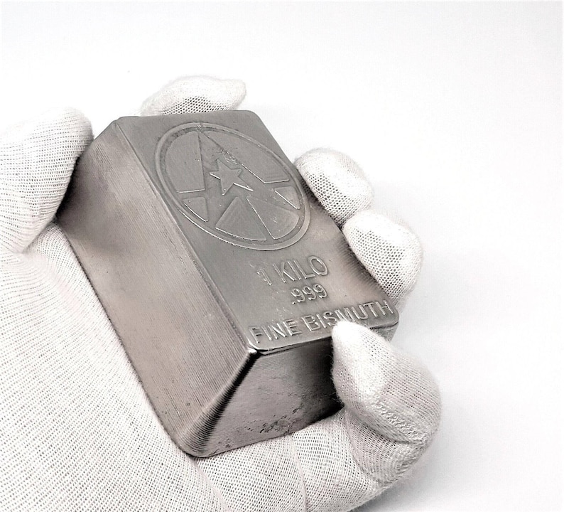 1 Kilo .999 Fine Bismuth Bullion Bar Hand Poured GRIMM | Etsy