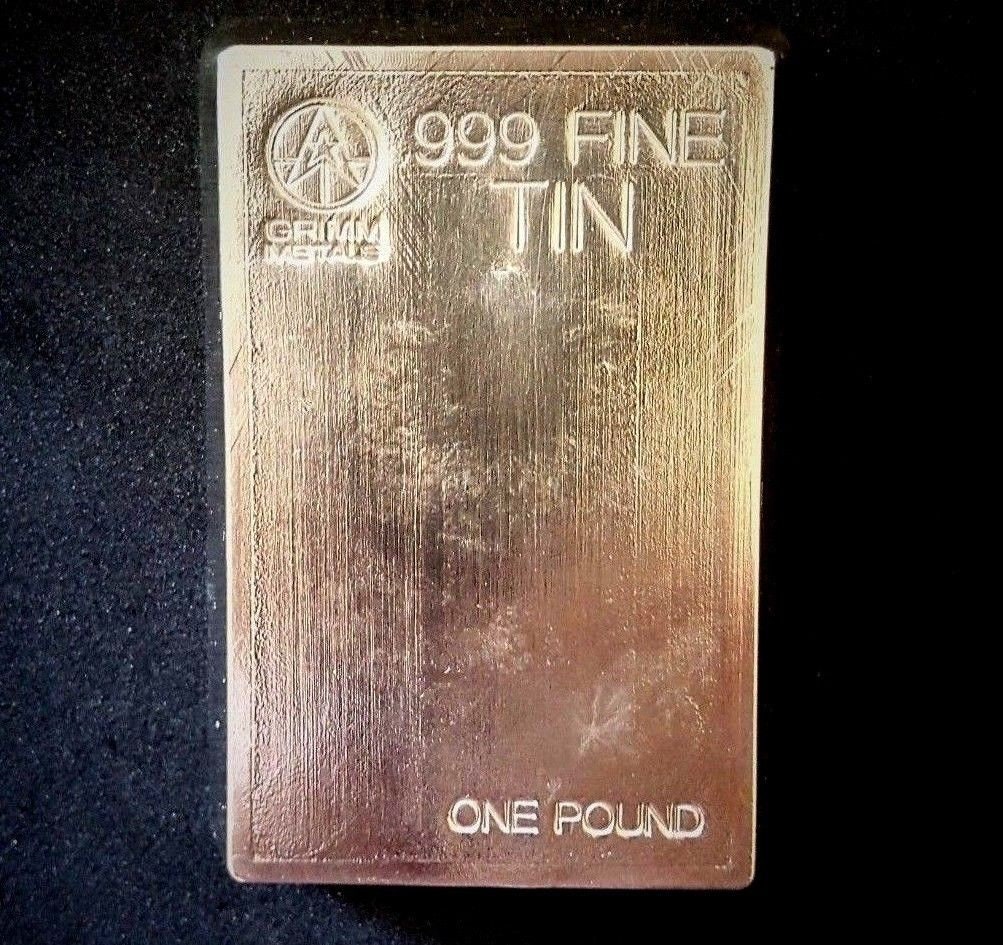 1 Pound .999 Fine Tin Bullion Stacker Bar Hand Poured Hand - Etsy