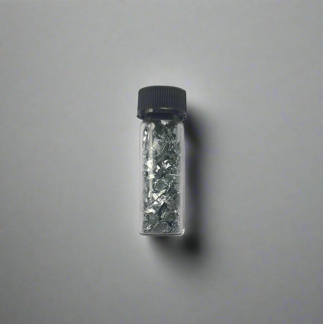 10 Grams of .999999 Ultra High Purity Gallium Metal - Glass Vial ...