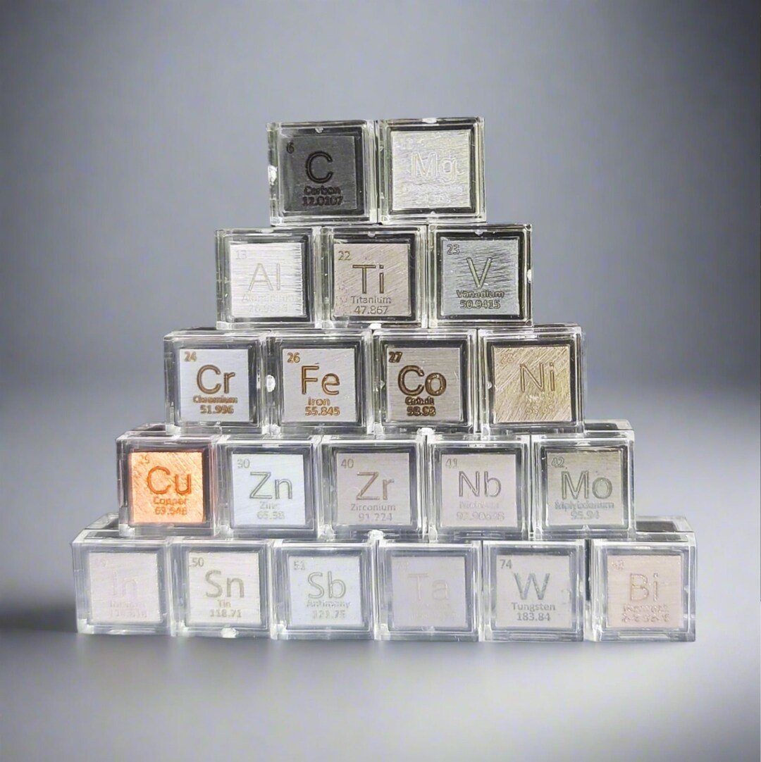 Full 20 Piece Set - 10mm Ultra High Purity Elemental Cubes in ...