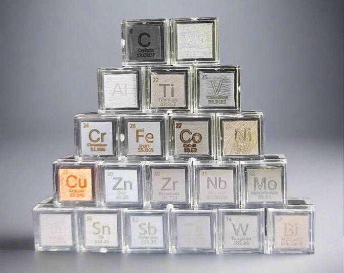 Full 20 Piece Set - 10mm Ultra High Purity Elemental Cubes in ...