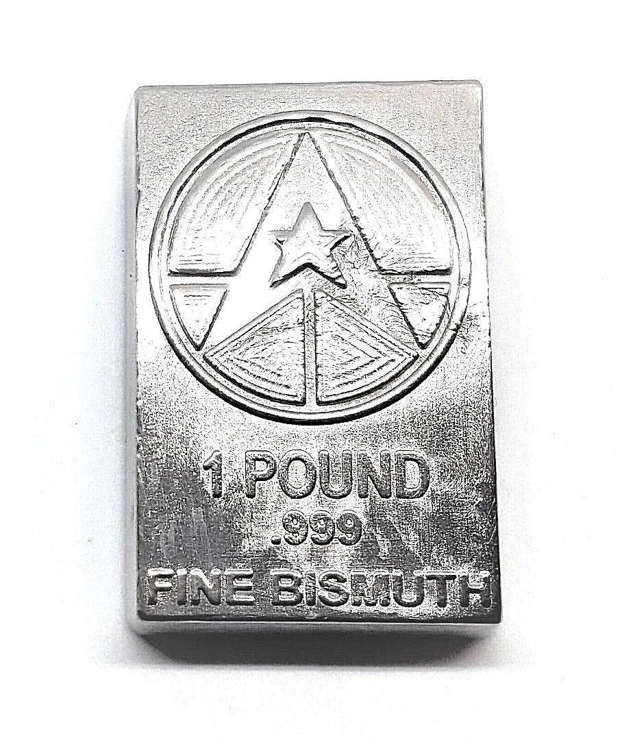 1 Pound .999 Fine Bismuth Bullion Bar Hand Poured GRIMM - Etsy
